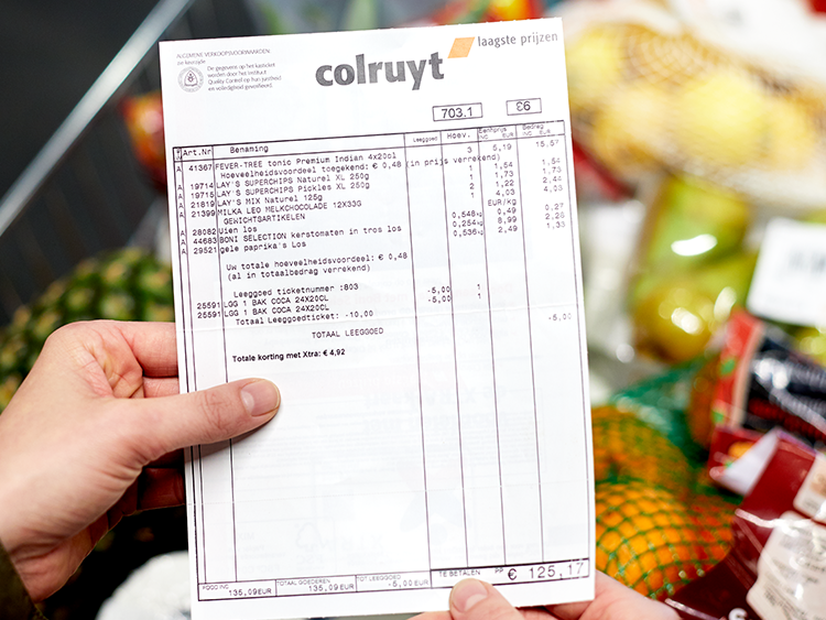 Je kasticket: een handig overzicht van je boodschappen | Colruyt
